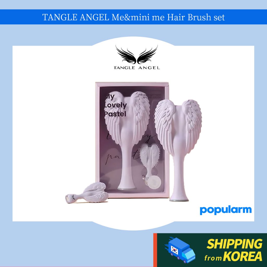 TANGLE ANGEL HAIR BRUSH Me&mini me Hair Brush set SMALL BRUSH BABY 100% ...