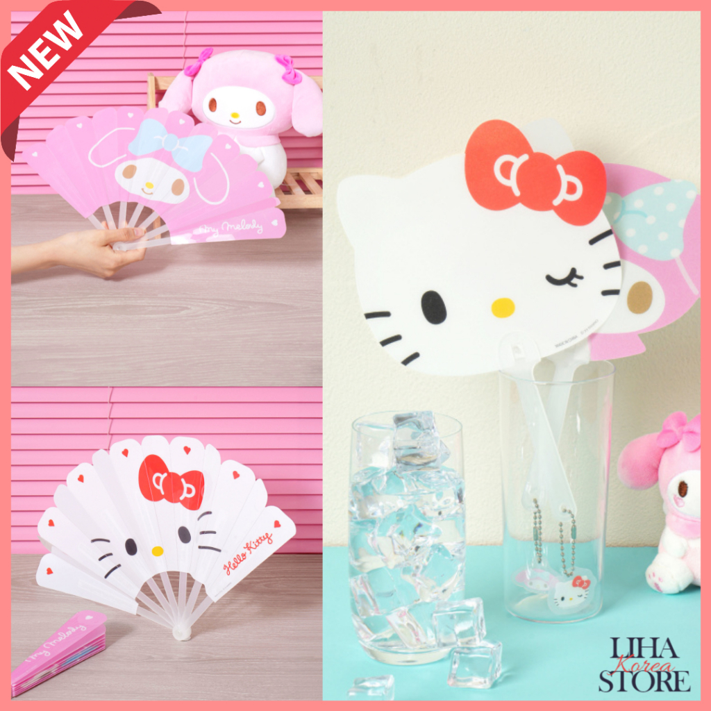 Sanrio My Melody Hello Kitty Hand Fan | Shopee Philippines