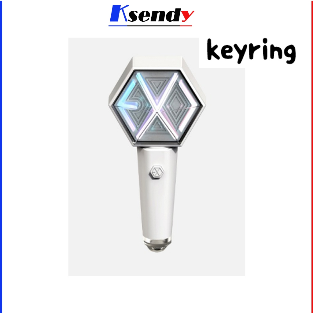 EXO Mini Fanlight Keyring ( Official Light Stick keyring ) | Shopee ...