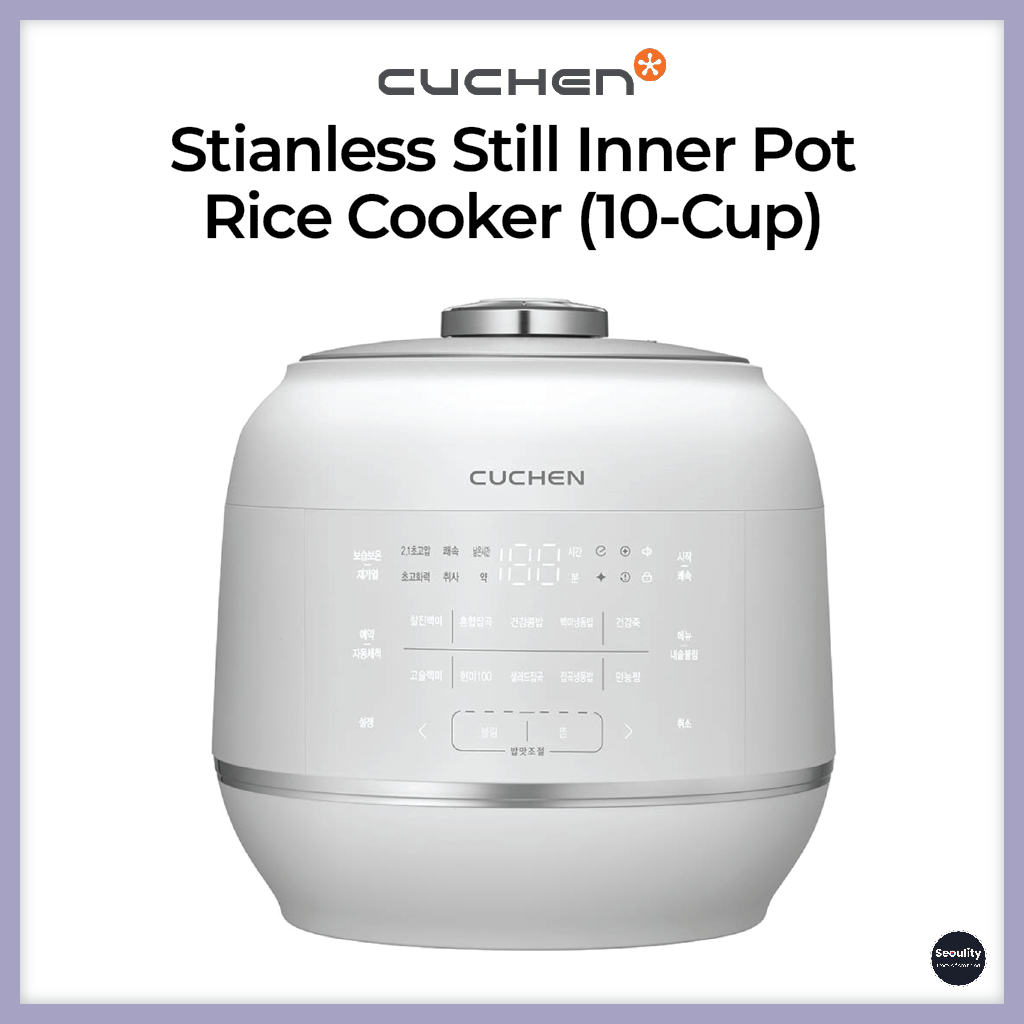 [CUCHEN] 🇰🇷 Rice Cooker with Stainless Steel Inner Pot (CRT-RPS1091W ...