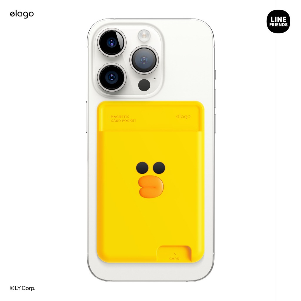Elago l LINE Friends Official Merchandise Sally Magnetic Wallet Card ...
