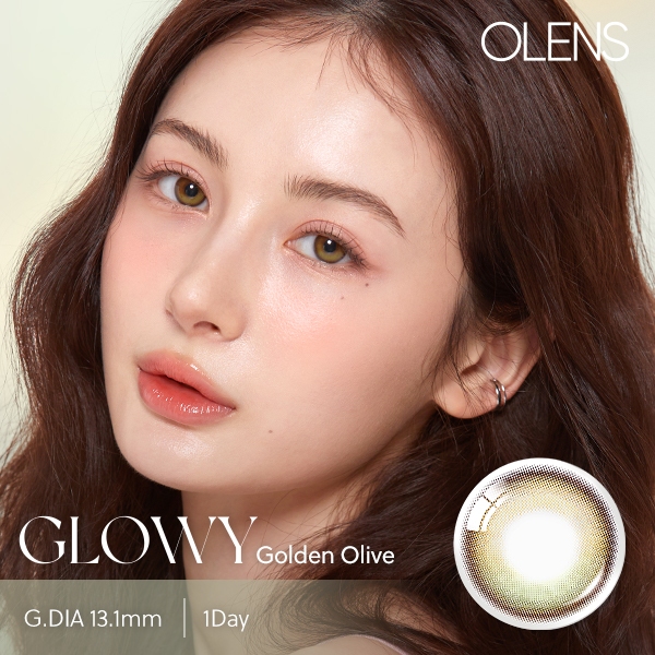 OLENS Official Glowy Golden Olive 1Day 10P Contact Lens | Shopee ...