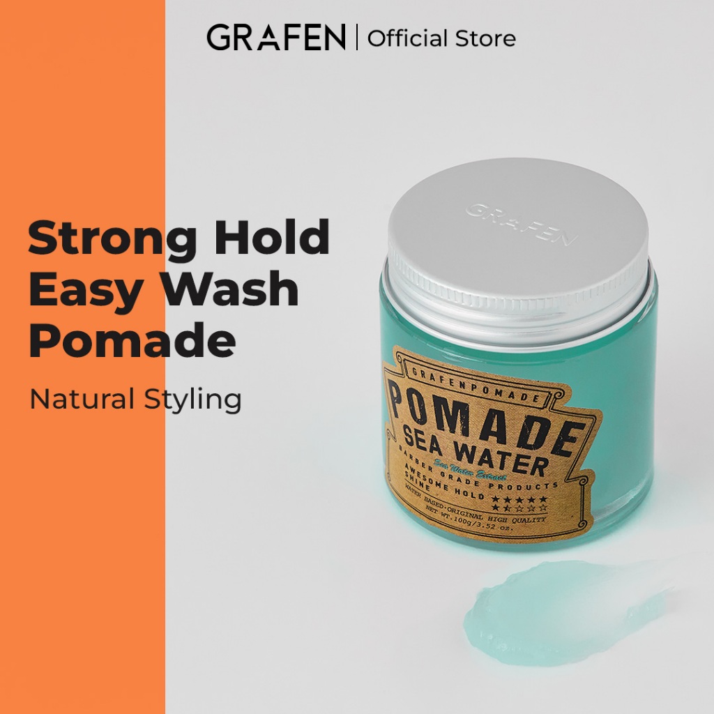 Grafen Sea Water Pomade 100g, Neat Water Pomade 100g | Shopee Philippines