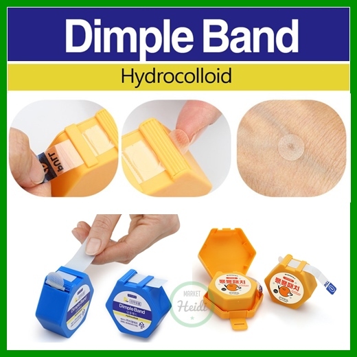 KOREA 🇰🇷 Dimple Band 70pcs 15mm / 120pcs 10mm / Hydrocolloid acne patch ...
