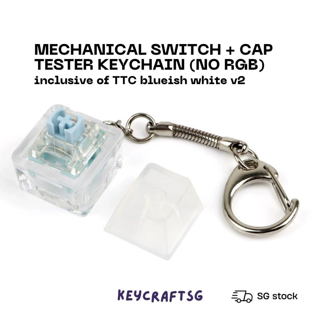 Mechanical Switch & Keycaps Tester Keychain No RGB With TTC Bluish ...
