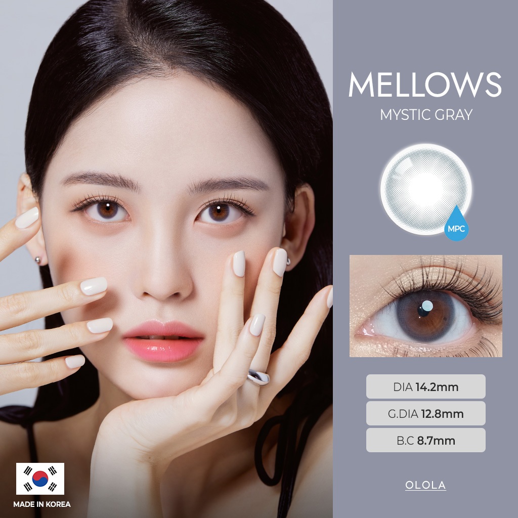 [OLOLA] Mellows Mystic gray color contact lens from korea | Shopee ...