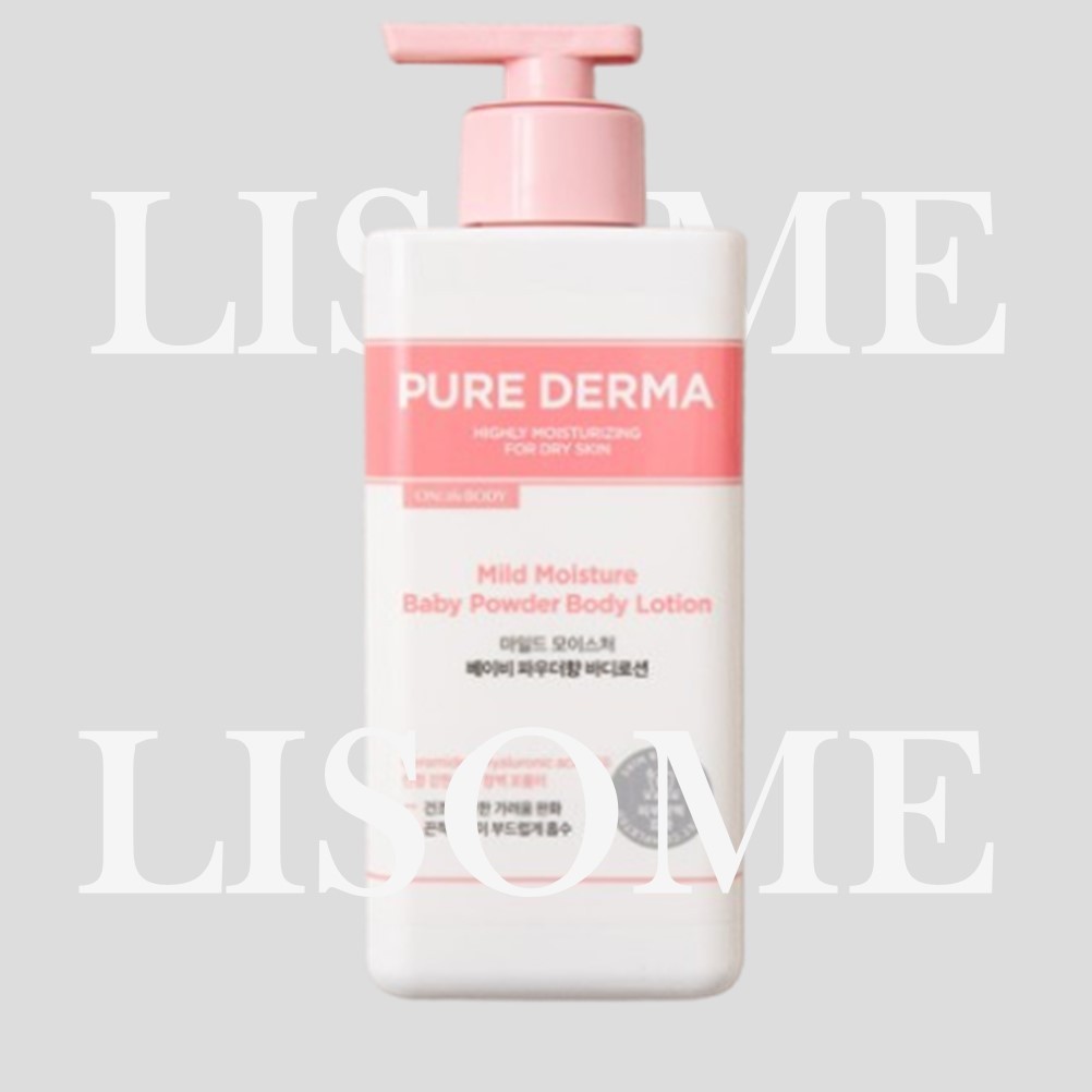 On The Body Purederm Mild Moisture Body Lotion 400 ml Baby Powder Scent ...