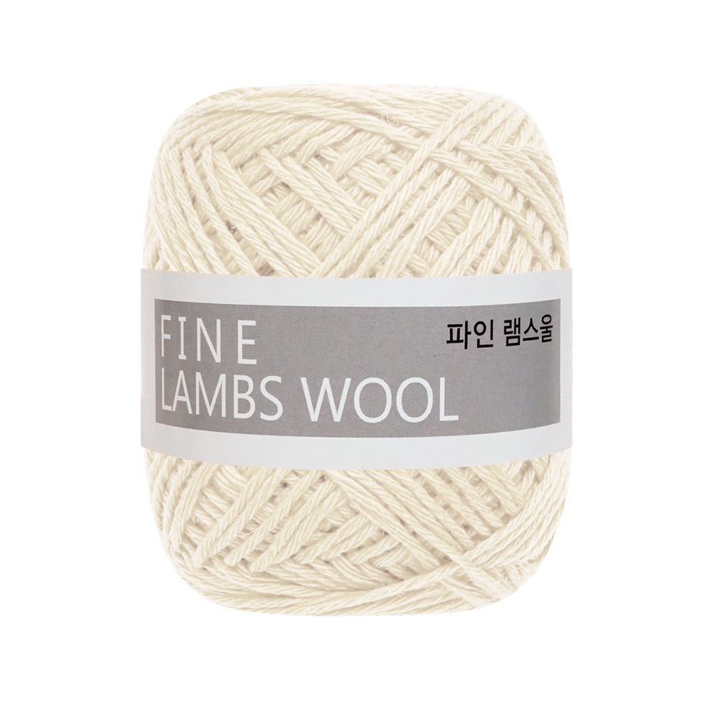 [FINE LAMBS WOOL Yarn] 45g_2.5mm thckness Lambswool blended(80% ...