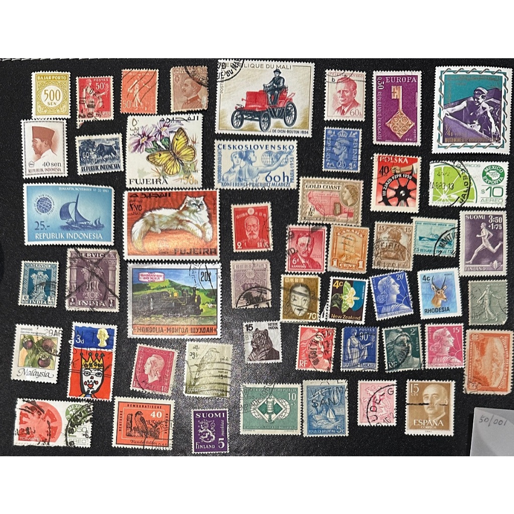 30/50 World Stamps Mixed Used Collection | Shopee Philippines