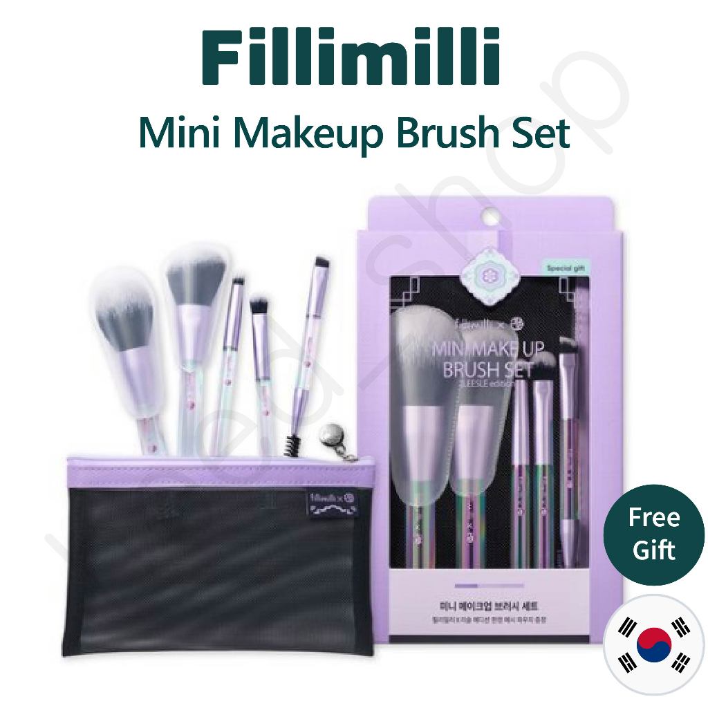 [ Fillimilli ] Mini Makeup Brush Set LEESLE edition | Shopee Philippines