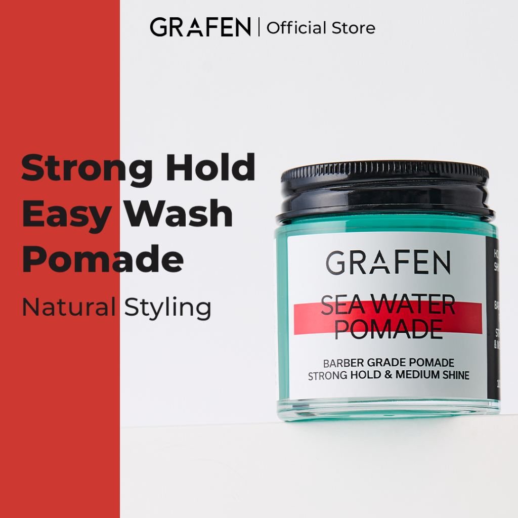 Grafen Sea Water Pomade 100g, Neat Water Pomade 100g | Shopee Philippines