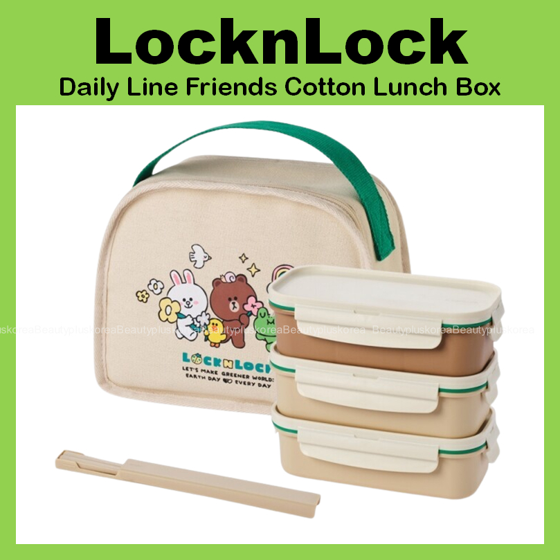 [LocknLock] Daily Line Friends Cotton Lunch Box | Shopee Philippines
