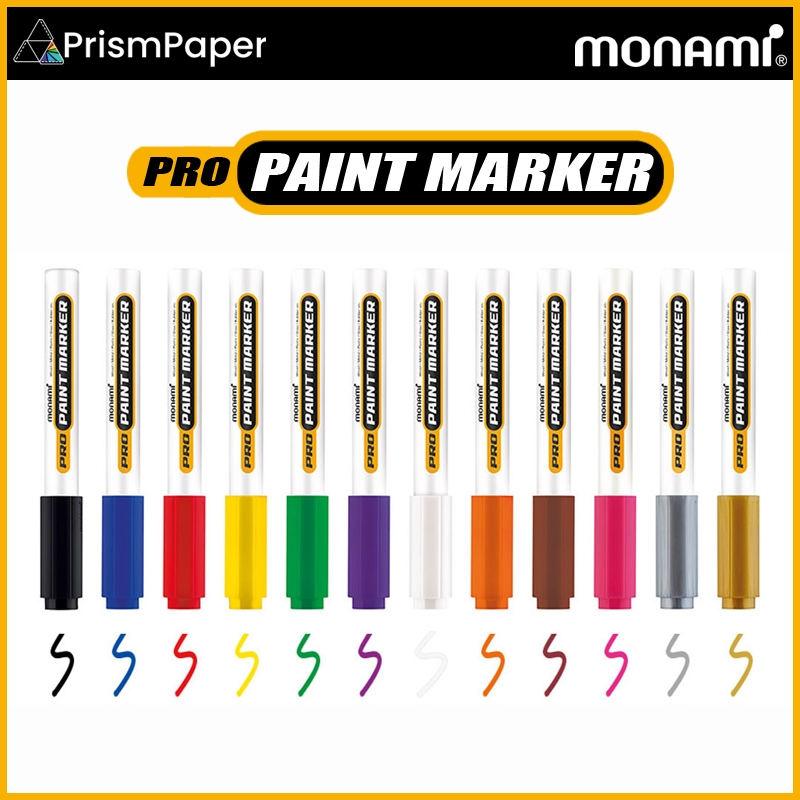 Monami Pro Paint Marker Colorful Permanent | Shopee Philippines