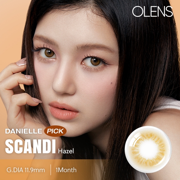 OLENS Official Scandi 1Month Hazel 2P Contact Lens | Shopee Philippines