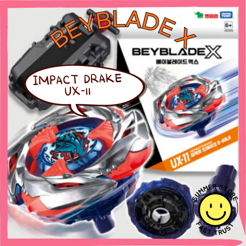 [TAKARA TOMY] BEYBLADE UX-11 IMPACT DRAKE 9-60LR | Shopee Philippines