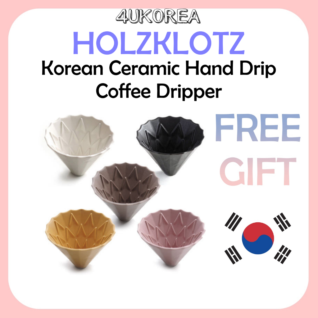 HOLZKLOTZ A27 Korean Ceramic Hand Drip Coffee Dripper 6 Types / K ...
