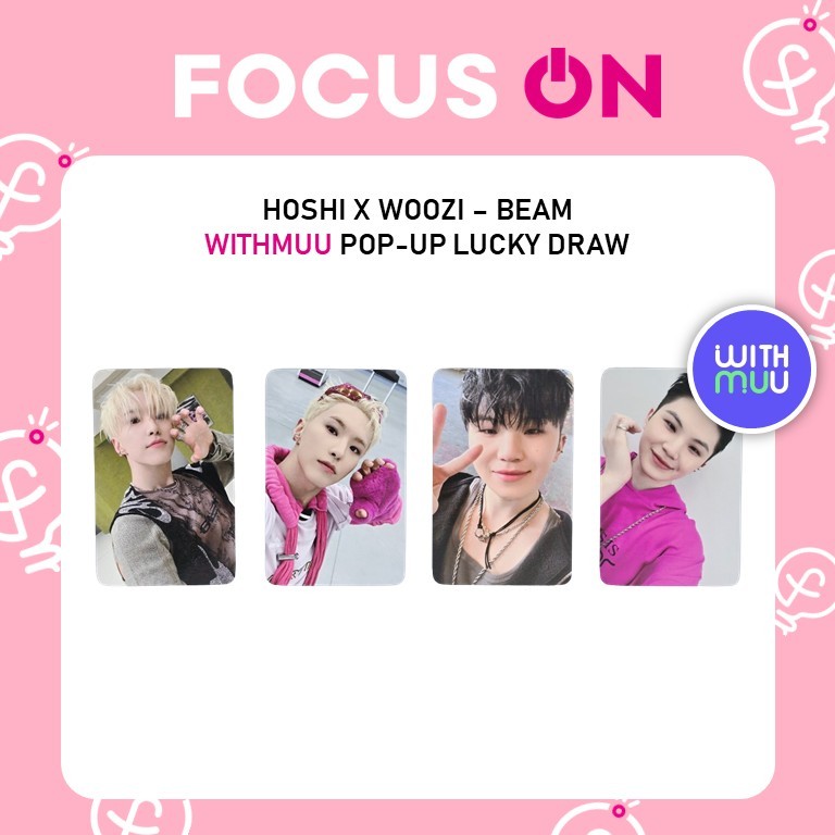 HOSHI X WOOZI HXW POP-UP LUCKYDRAW WITHMUU BEAM PHOTOCARD | Shopee ...