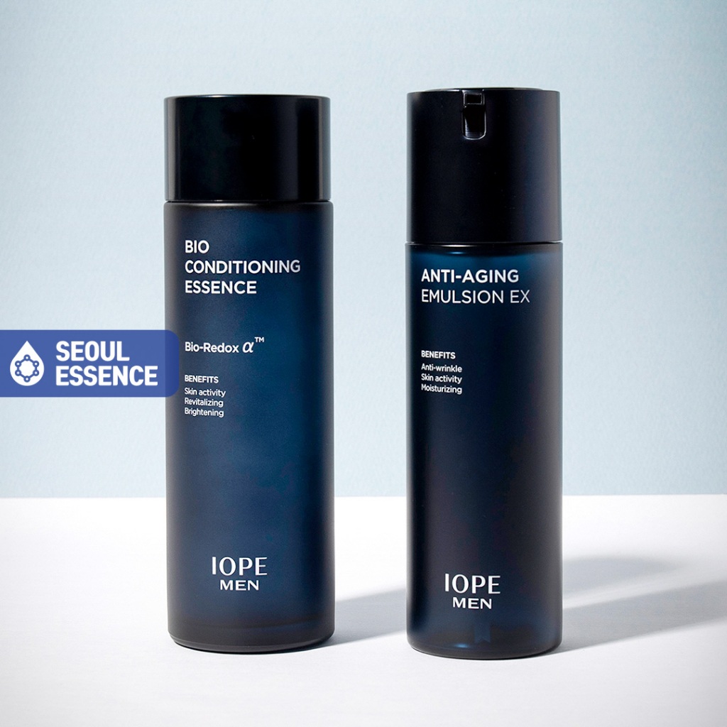 IOPE Men (Homme) Bio Anti-Aging Special Gift / Bio Conditioning Essence ...
