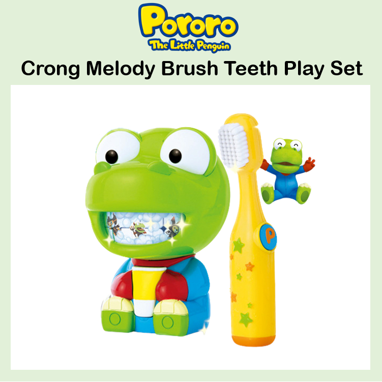 [PORORO] Crong Melody Brush Teeth Play Set | Shopee Philippines