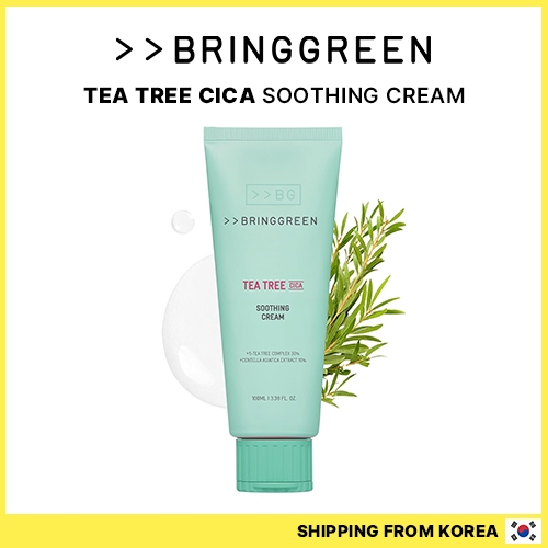 BRING GREEN Tea Tree Cica Soothing Cream 100ml | Shopee Philippines