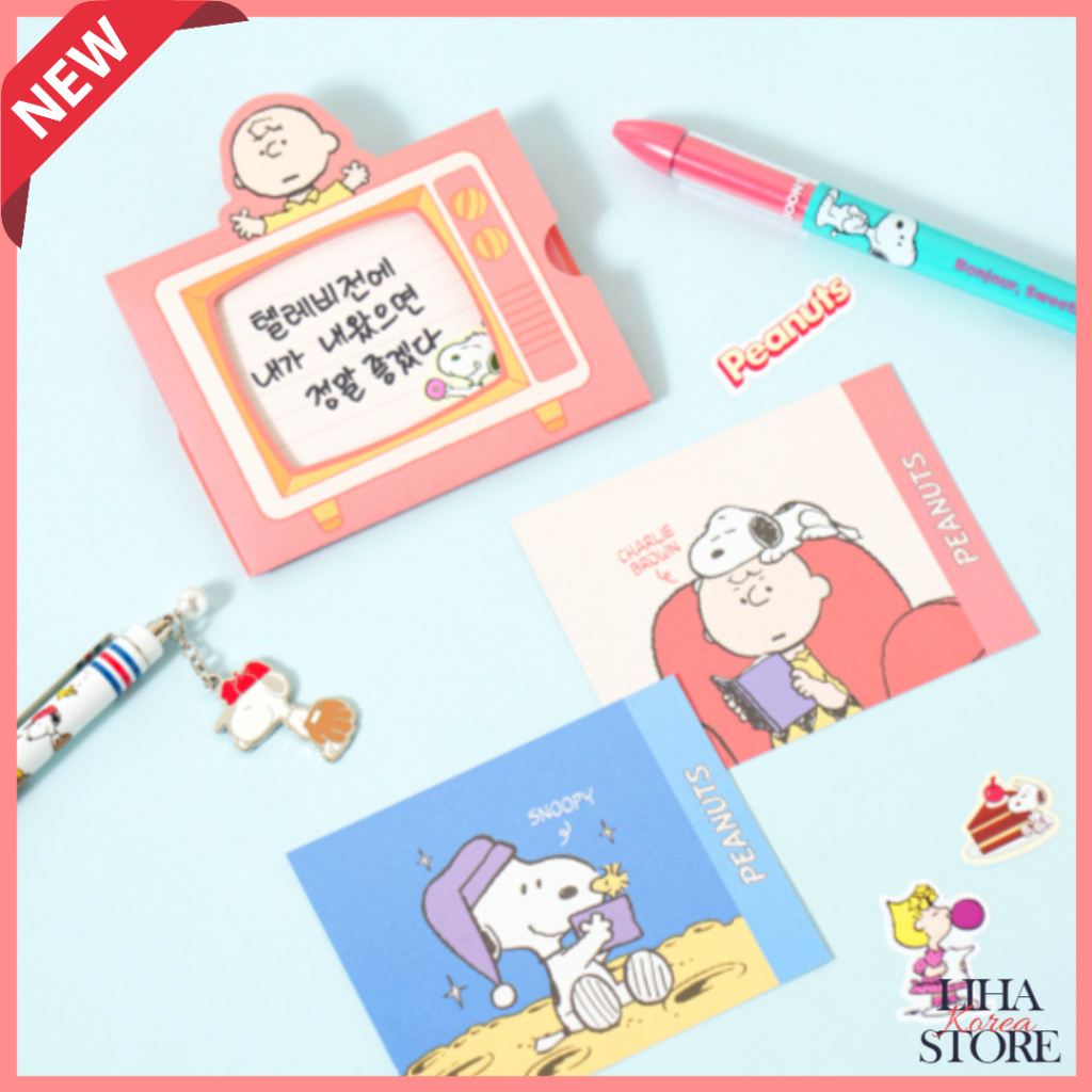 PEANUTS Snoopy Card Memo Card Set Snoopy Postcard Envelope + Postcard ...