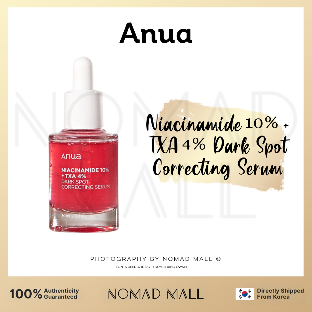 [ANUA] Niacinamide 10% + TXA % 4 Dark Spot Correcting Serum 30ml ...