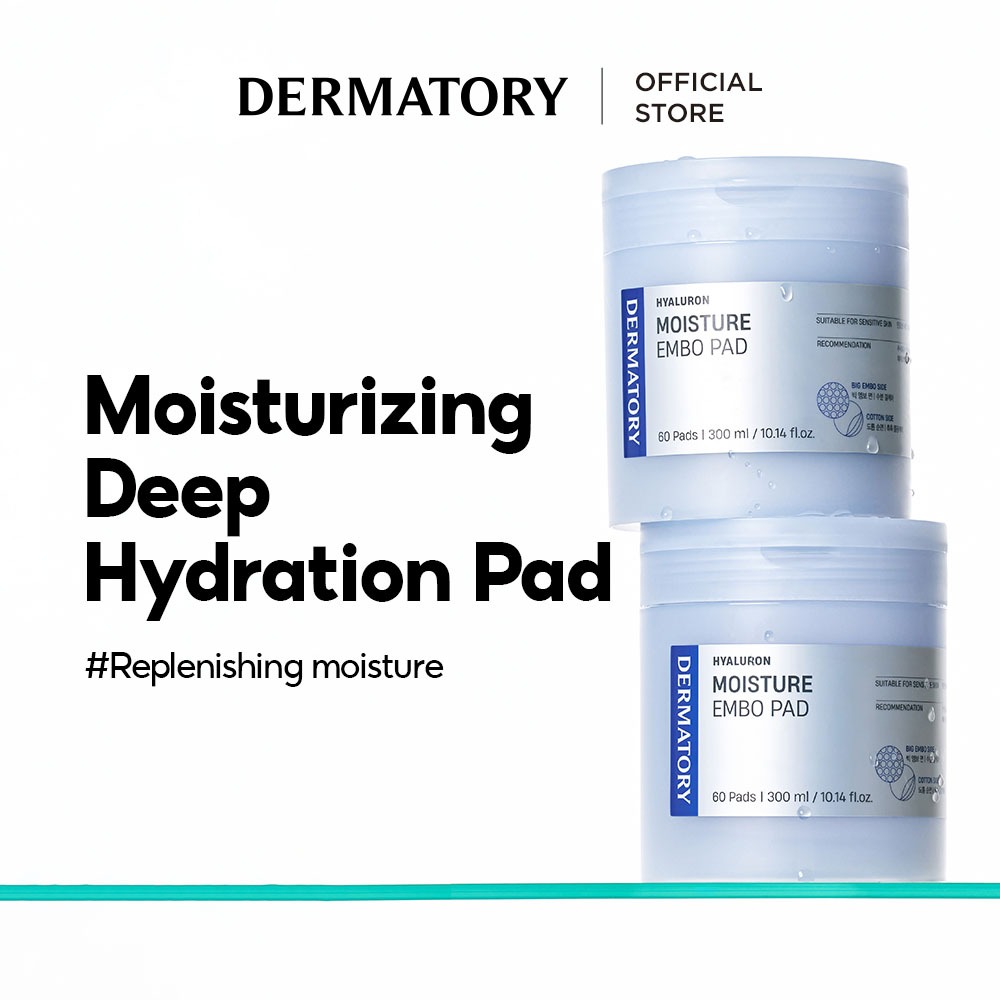 [DERMATORY] Hyaluron Moisture Spring Embossed Pad (70ea) | Makeup ready ...