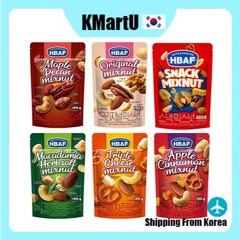 [HBAF] Nuts & Snacks 6 flavors Maple mixed nuts 190g, herb salt mixed ...