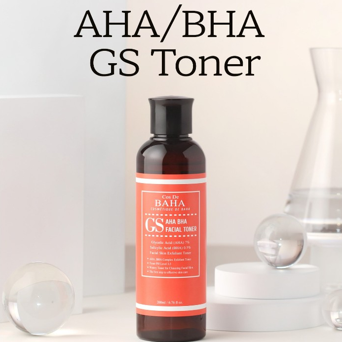 Cos De BAHA-AHA/BHA Clarifying Toner, Glycolic Acid7% + Salicylic Acid ...