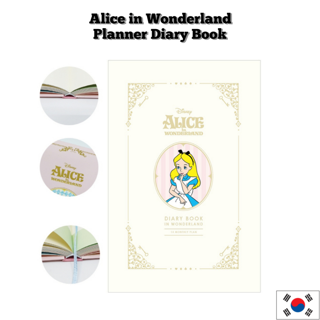 Alice in Wonderland Planner Diary Book / Made in Korea | Shopee Philippines