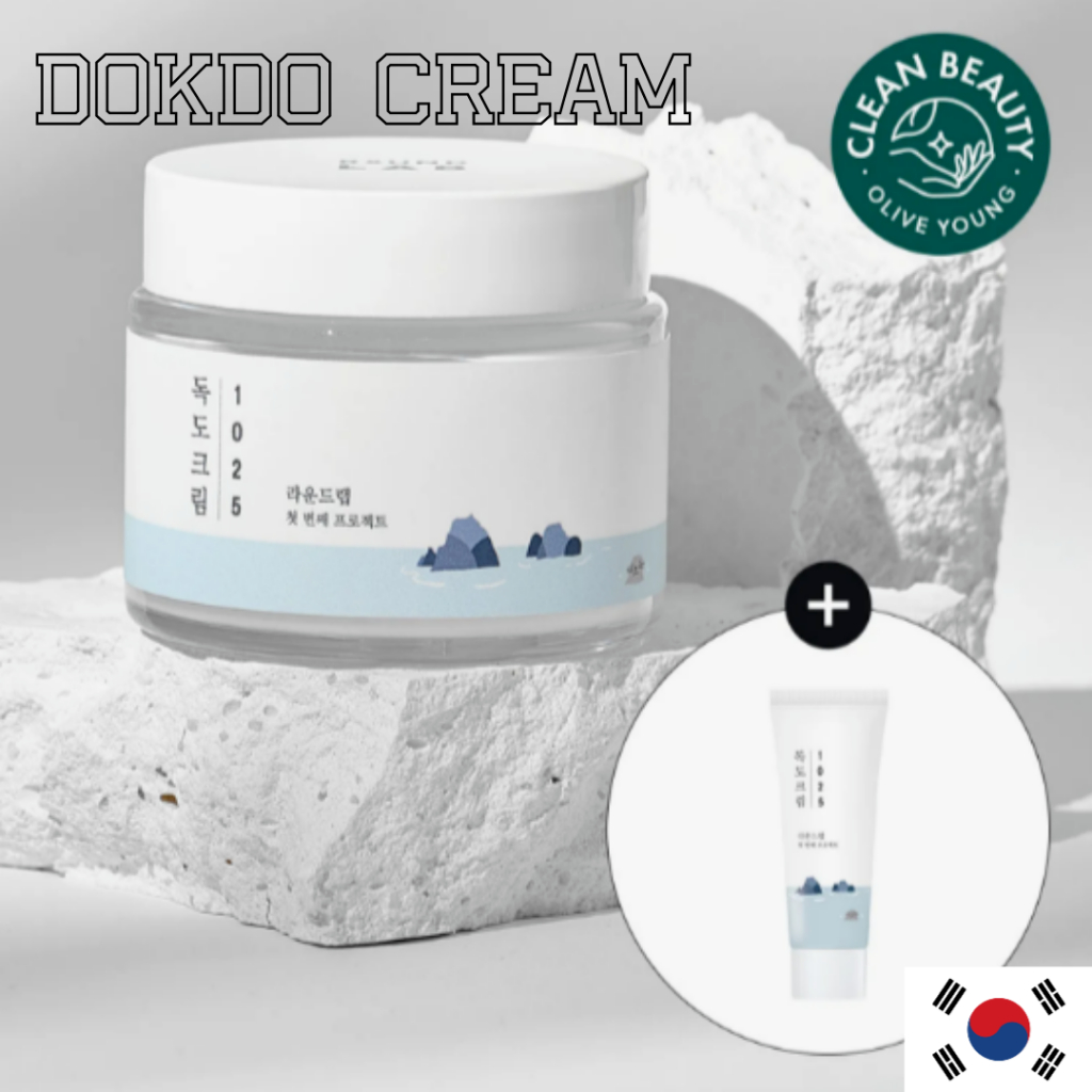 [ROUND LAB] 80ml + 20ml -1025 Dokdo Cream - Deep Hydration & Skin ...