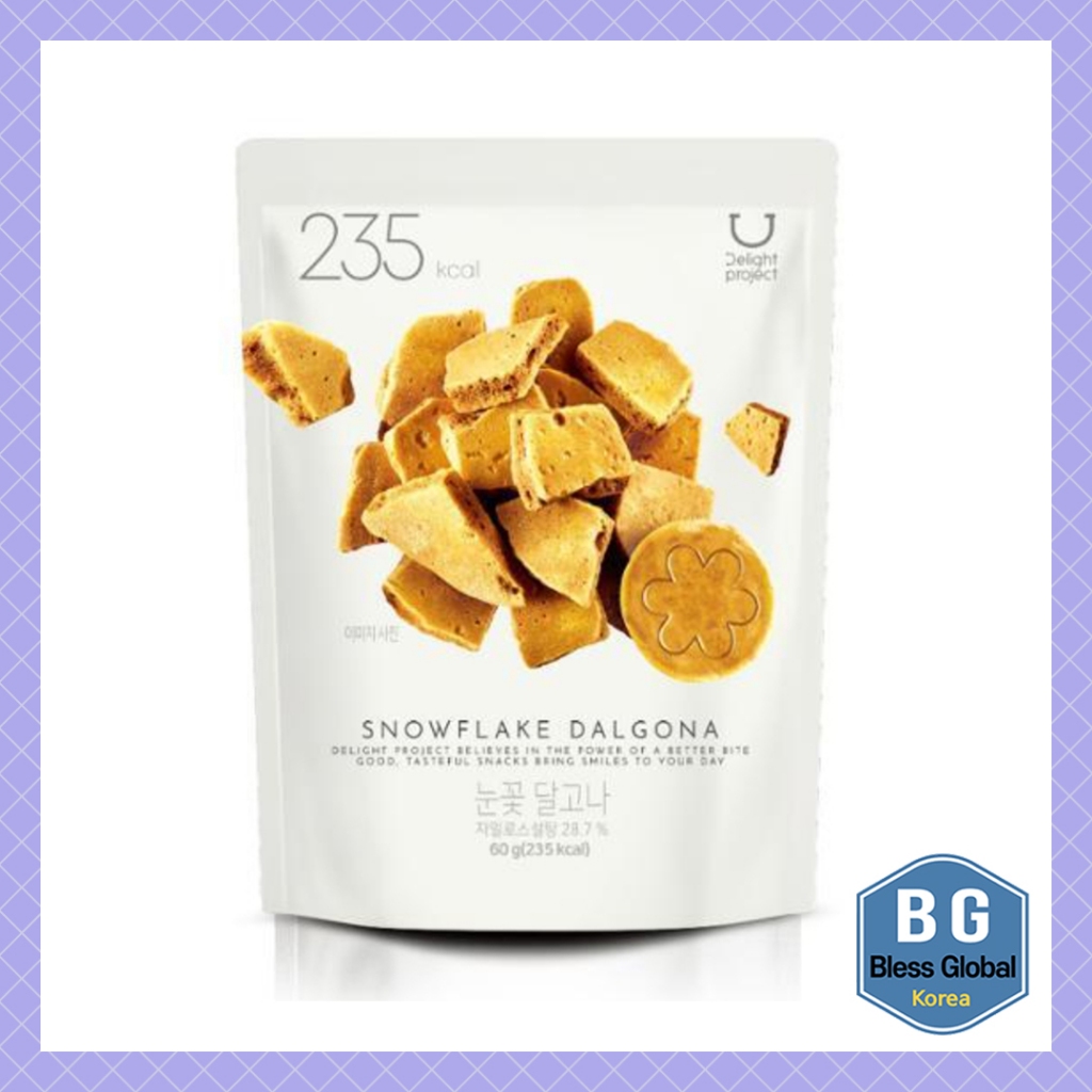 Delight Project Flower Dalgona Candy 60g / Korean Traditional Popular ...