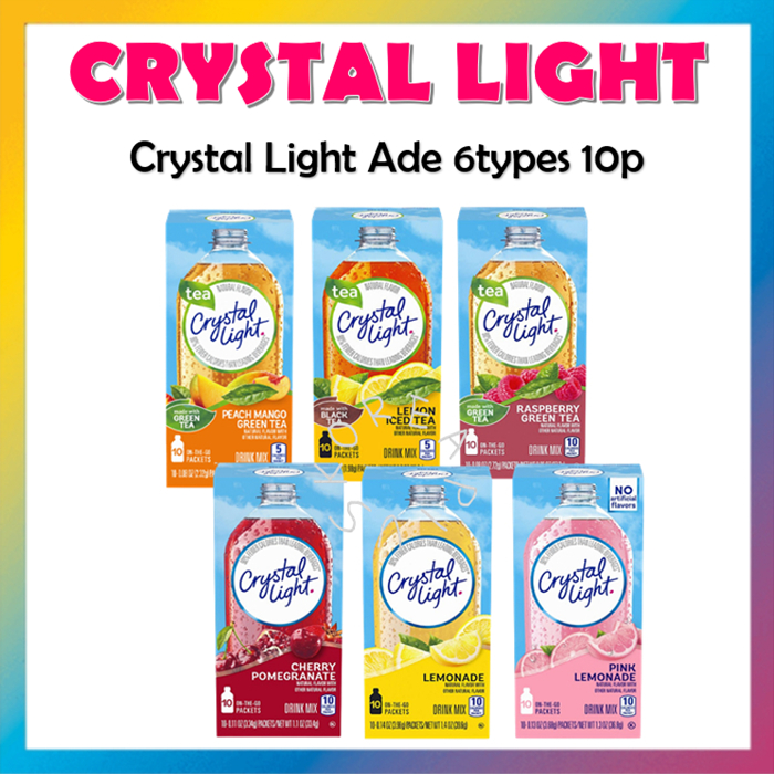 [CrystalLight] Crystal Light Ade 6types 10p Drink Mix Low Calorie Sugar ...