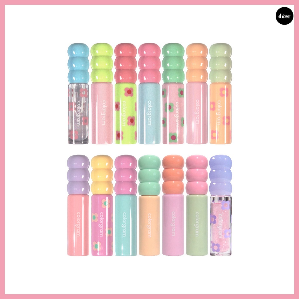 [COLORGRAM] Fruity Glass Tint [2.8g] Long-lasting Lip Glow (14 Colors ...