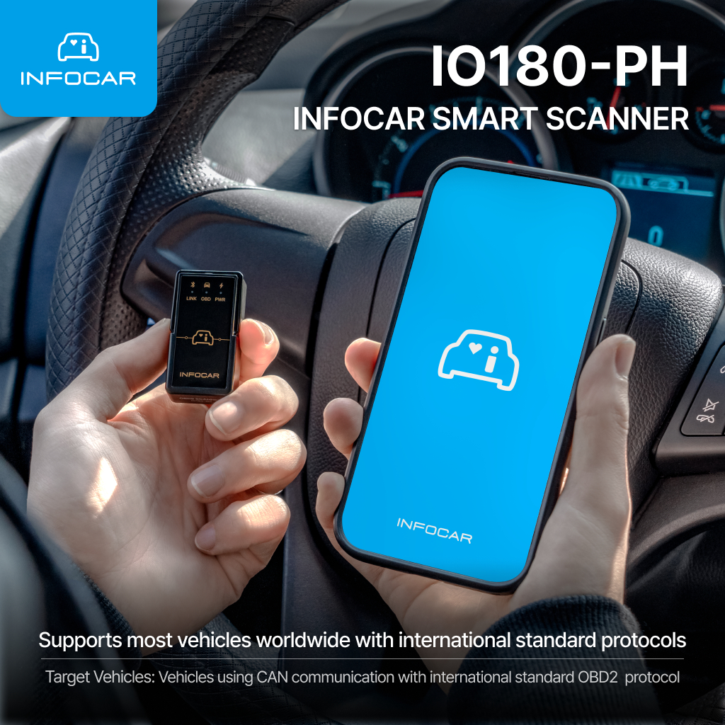 IO180-PH Infocar Smart Scanner / OBD2 Scanner / ELM327 / Vehicle Diagnostic Device / Free ...