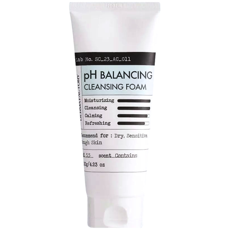 DERMA FACTORY pH Balancing Cleansing Foam 4.22 oz / 120g (Expiry date ...