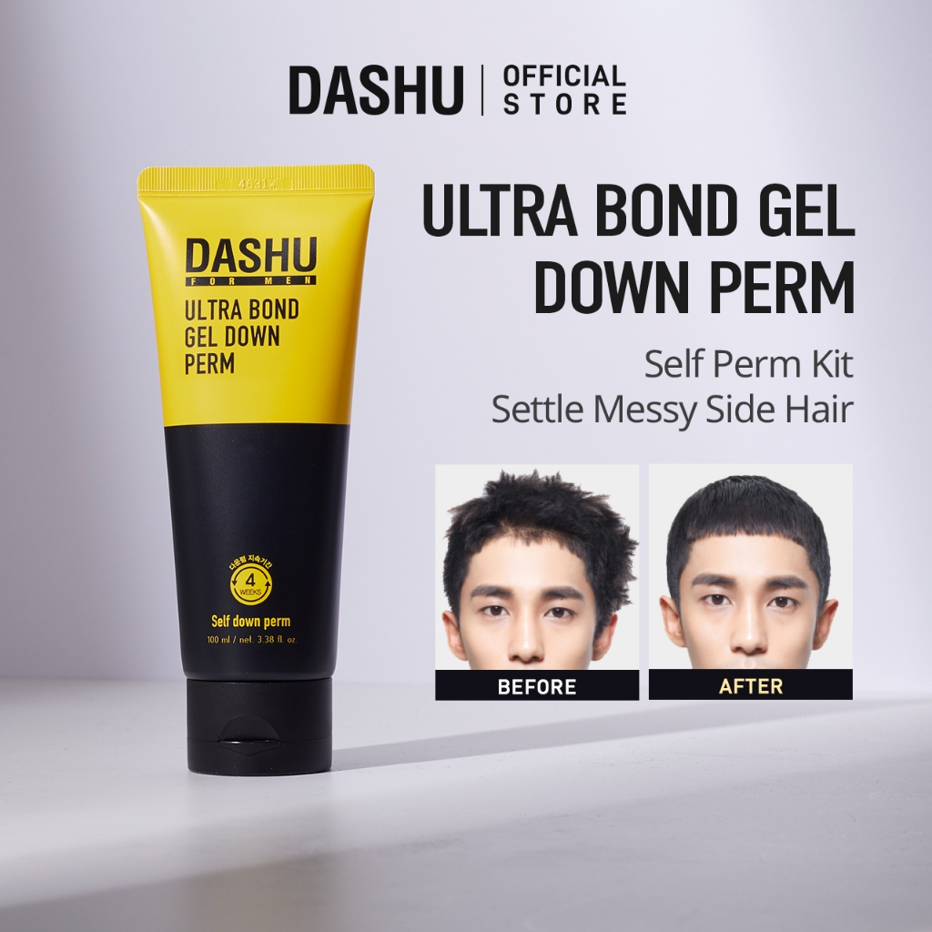 [DASHU] For Men Premium Ultra Bond Gel Down Perm 100ml (Self Perm Kit ...