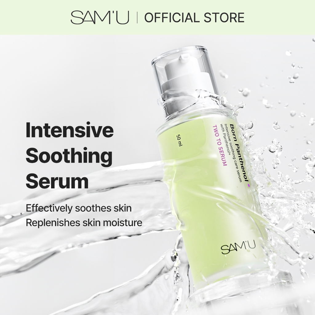 SAM’U Born Panthenol Two To Serum 50ml, Intensive Soothing Serum, Calms ...