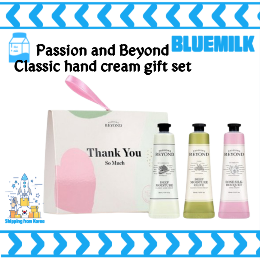 Set of 3 Korean hand cream products, Passion and Beyond classic hand ...