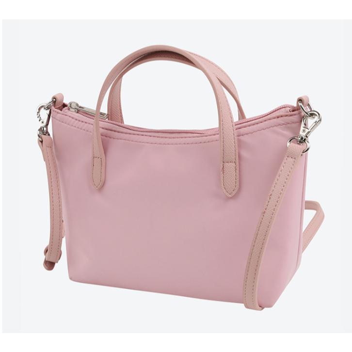 [K-Fashion] SHOOPEN 2-way Nylon Mini Tote Bag (Black & Pink) | Shopee ...