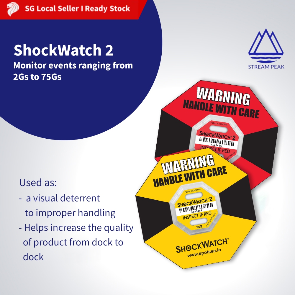 ShockWatch 2 Single Use Shock and Impact Indicator | Shopee Philippines