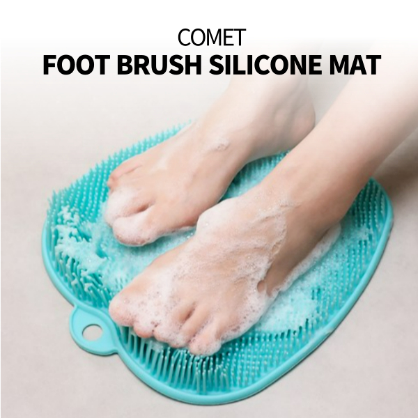 COMET Home Foot Brush Silicone Mat Type Mint Green 1 Piece | Shopee ...