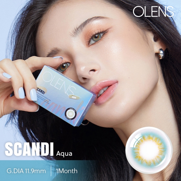 OLENS Official Scandi 1Month Aqua 2P Contact Lens | Shopee Philippines