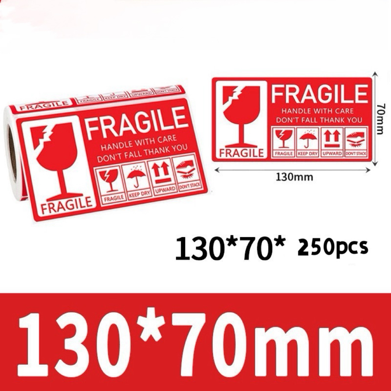 Large Size Fragile Packing Sticker Shipping Label Handle with care ...