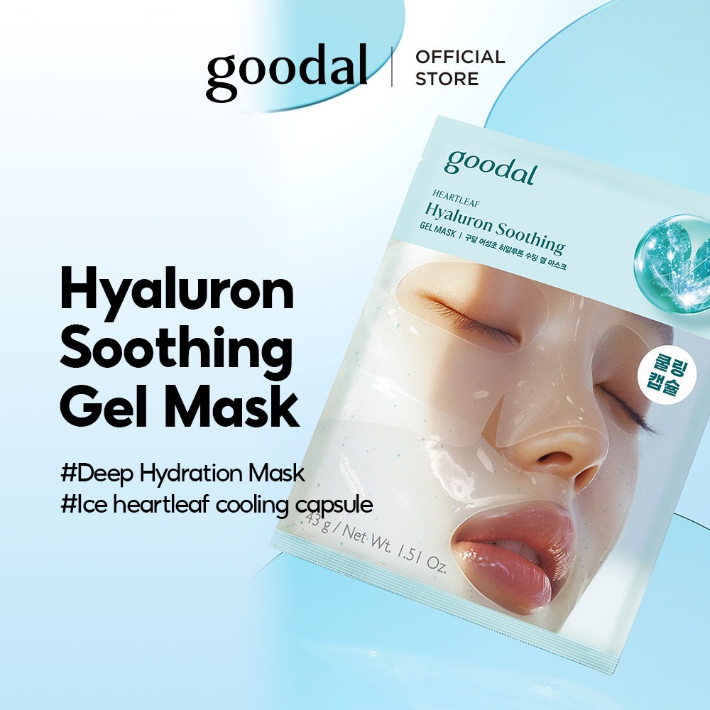 [GOODAL] Ice Heartleaf Hyaluron Soothing Gel Mask (1ea/5ea) | Deep ...