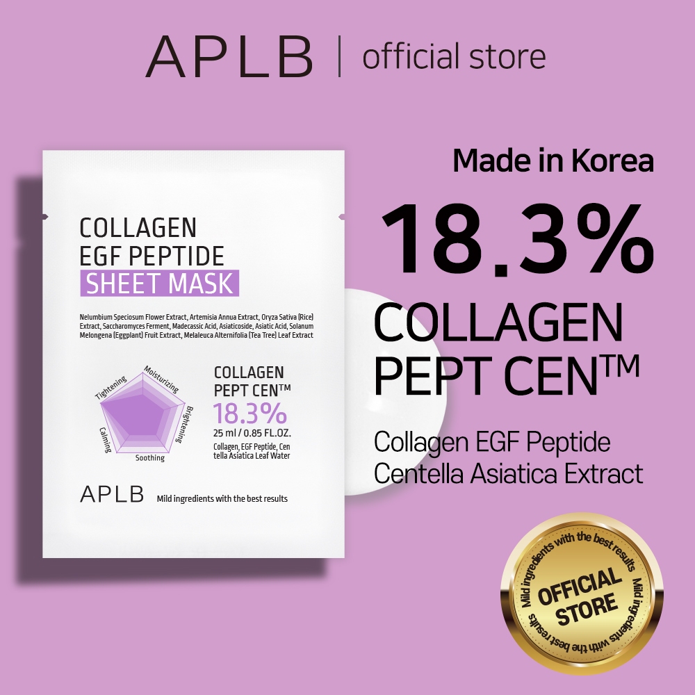 APLB COLLAGEN EGF PEPTIDE SHEET MASK (10sheets) | Shopee Philippines