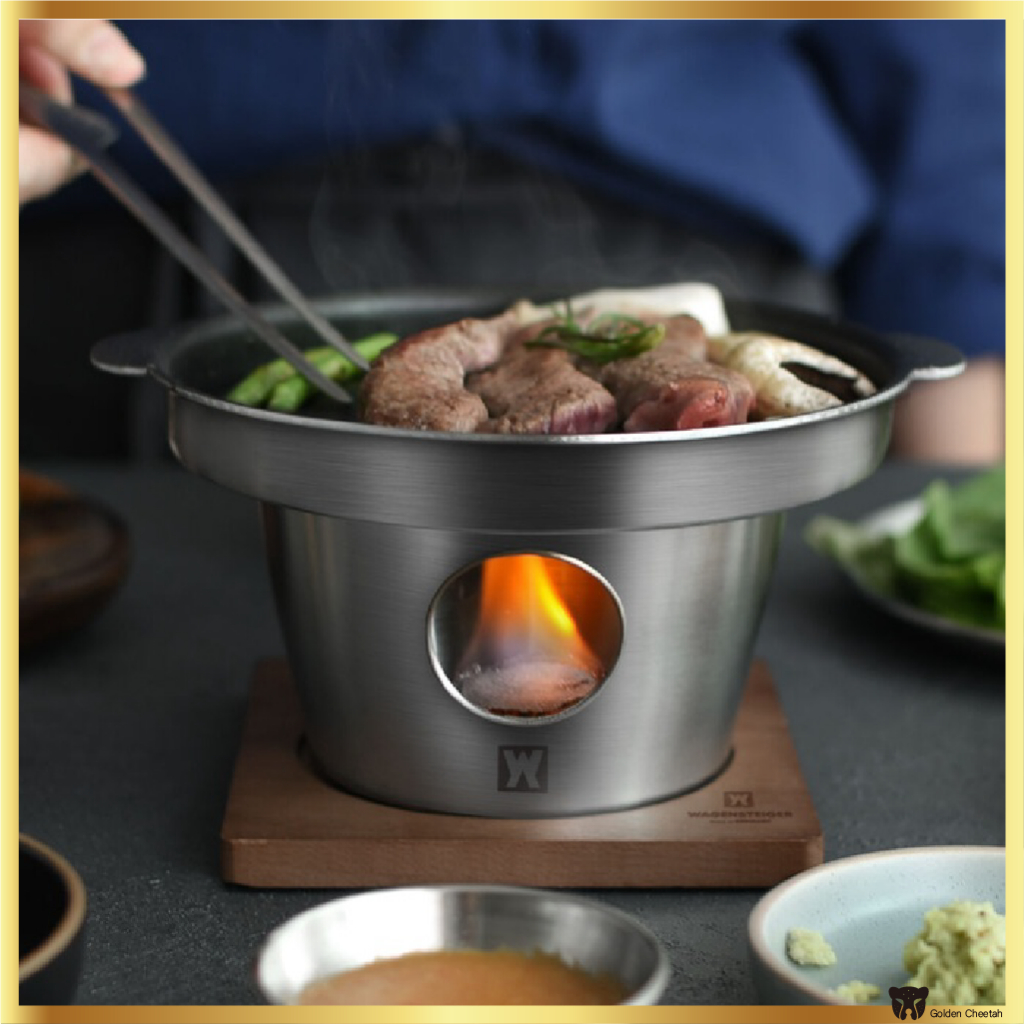 WAGENSTEIGER KILN 3Ply Stainless Steel Mini Brazier BBQ Grill Set ...