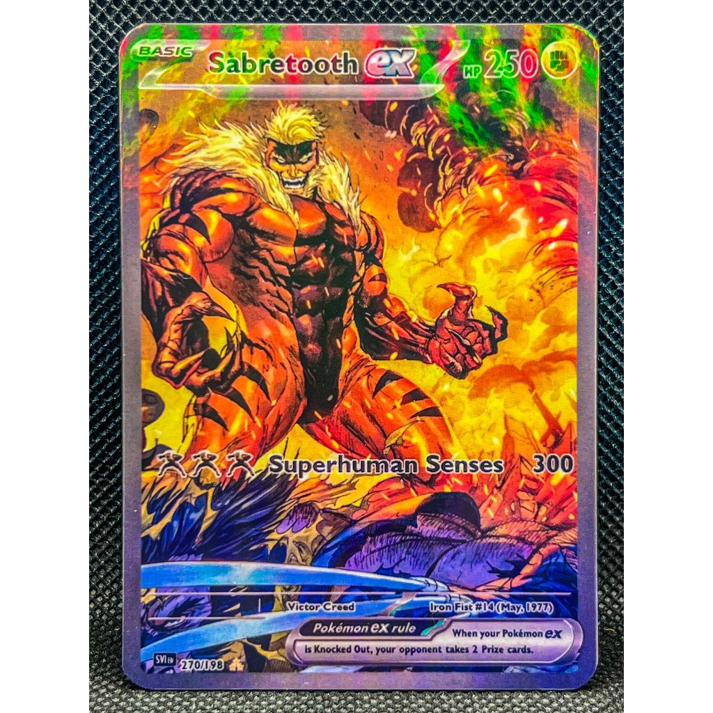 X-Men: Sabretooth ex Pokemon Card | Shopee Philippines