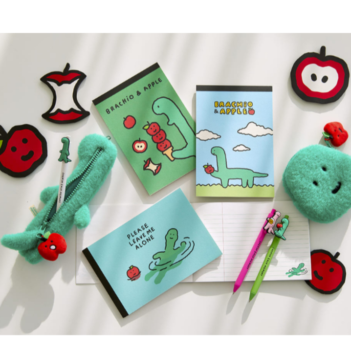 3 types of note pads with JOGUMAN STUDIO bracao line (horizontal type ...