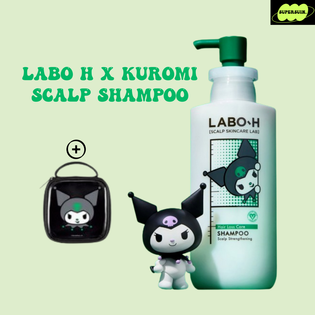 [LABOH X Kuromi] Scalp Reinforced Shampoo 333 ml + Kuromi Pouch Limited ...